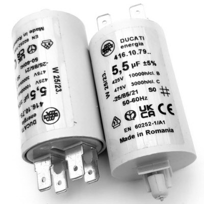 Aanloop / Running- Condensators gesorteerd op uF