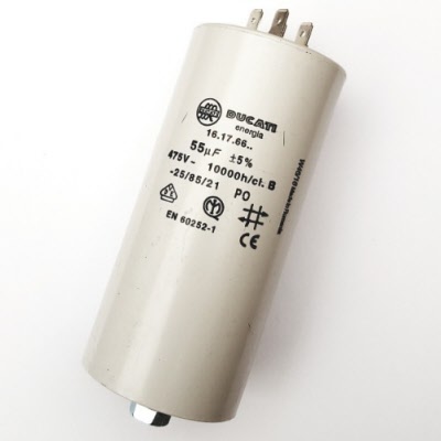 Aanloop / Running- Condensators gesorteerd op uF